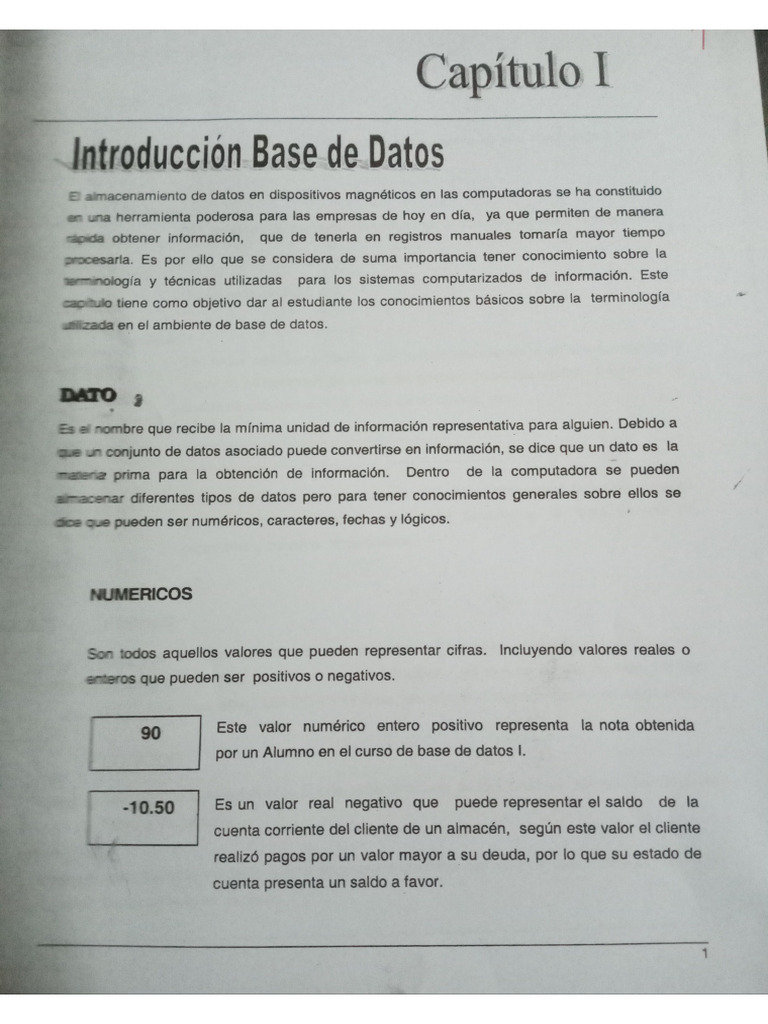Introduccion A La Base de Datos G | PDF