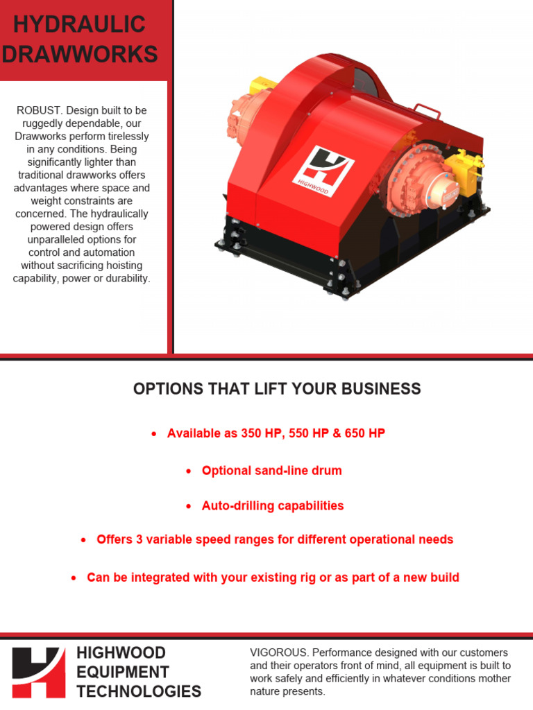 HG Hydr Drawworks v1-RS | PDF | Brake | Car