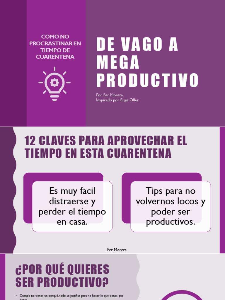 De Vago A Mega Productivo 1 | PDF