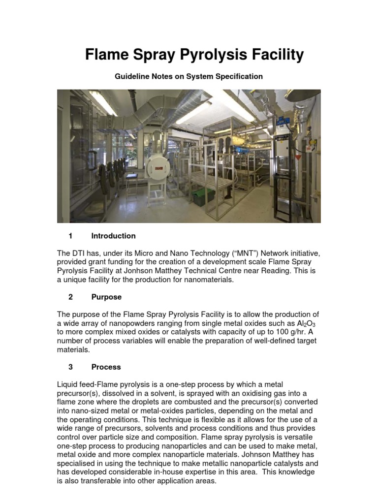 Guide Flame Spray Pyrolysis | Nanoparticle | Applied And ...