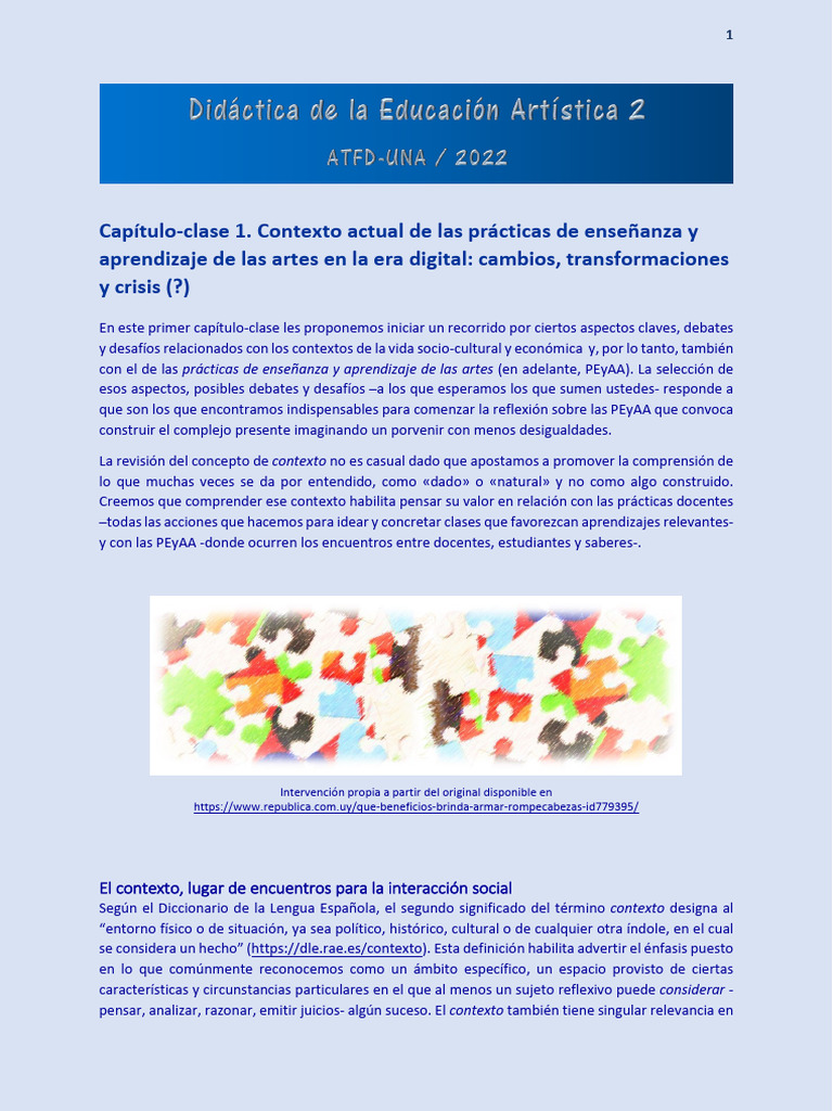 Cap 1 Contexto 2C 2022 | PDF | Ideologías | Enseñando