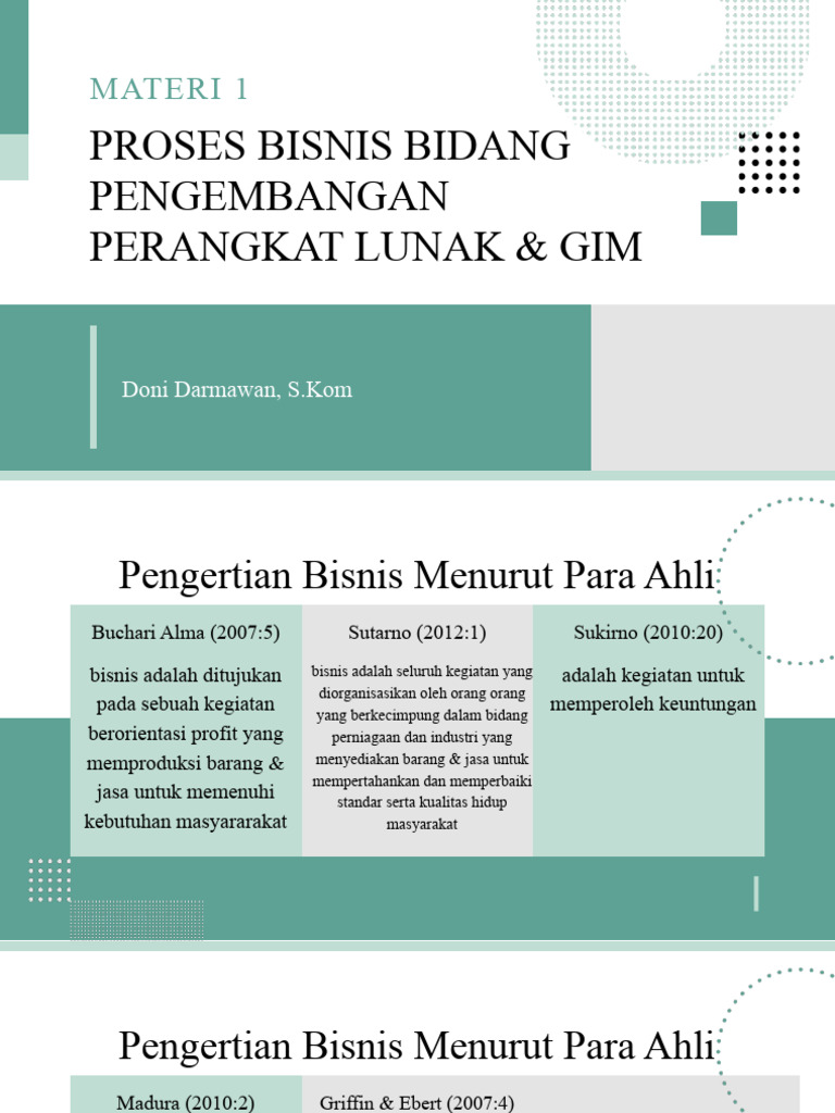 Proses Bisnis Bidang PPLG | PDF | Bisnis
