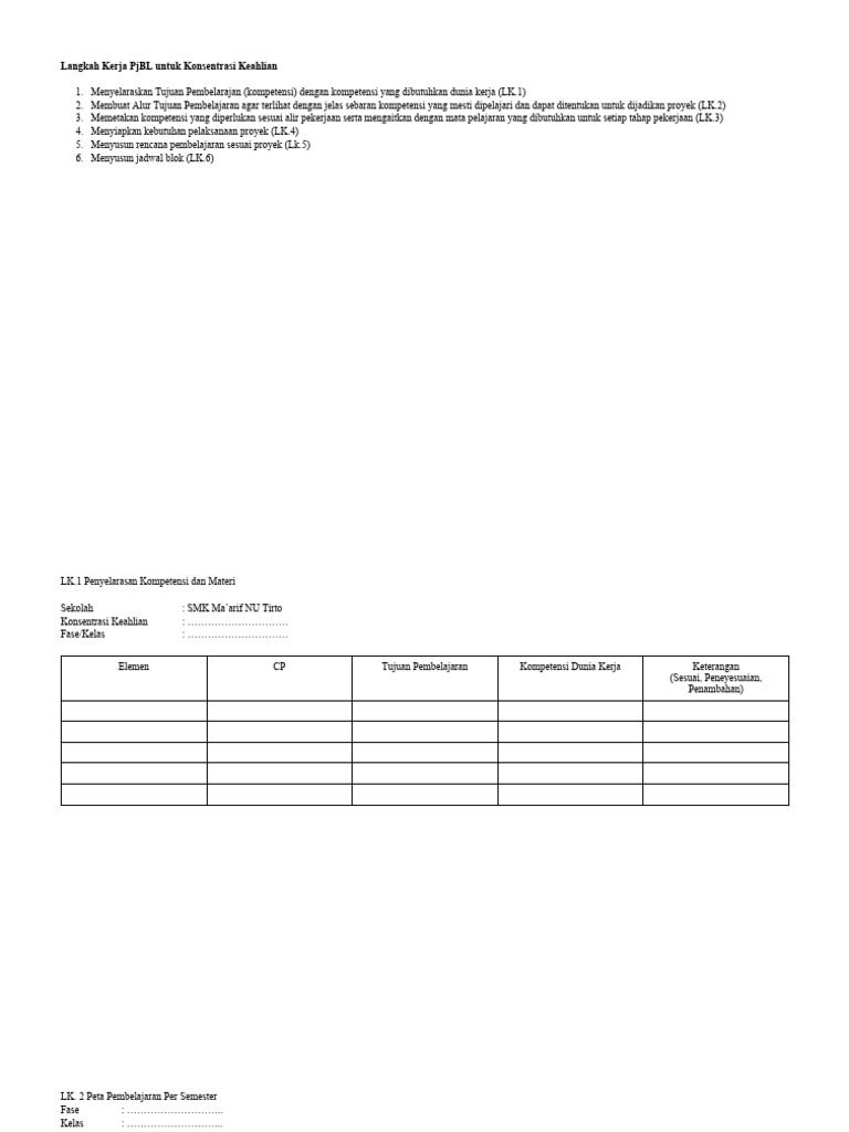 Form PJBL | PDF