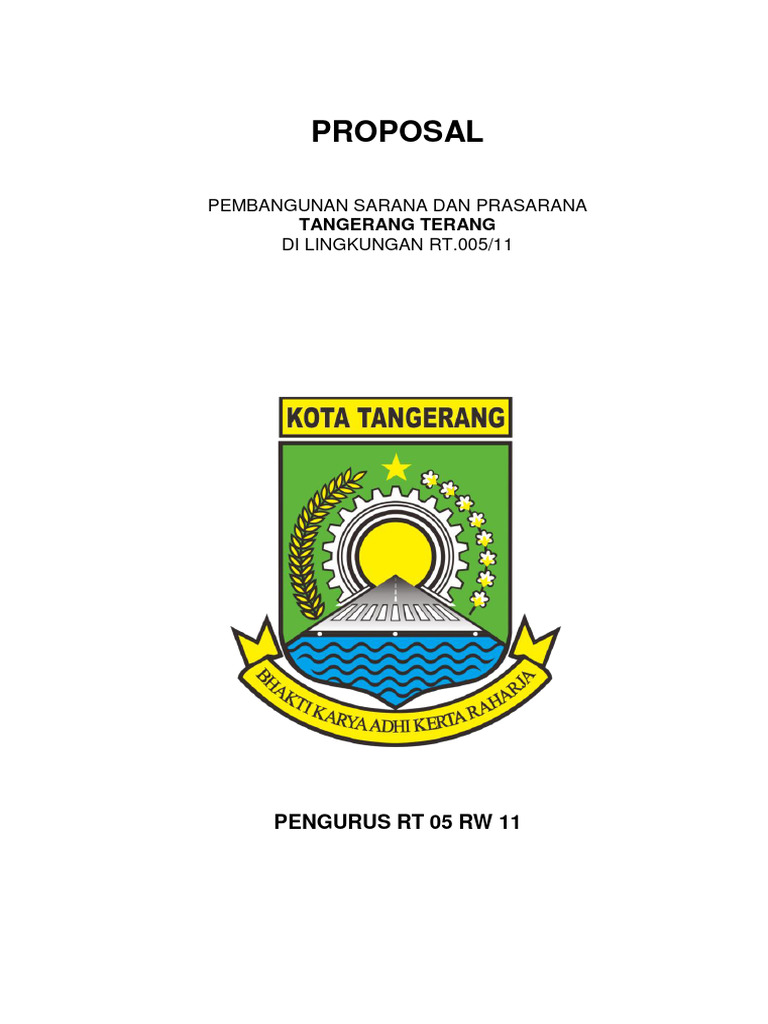 Proposal Pengajuan Taman Bermain RT.05 | PDF