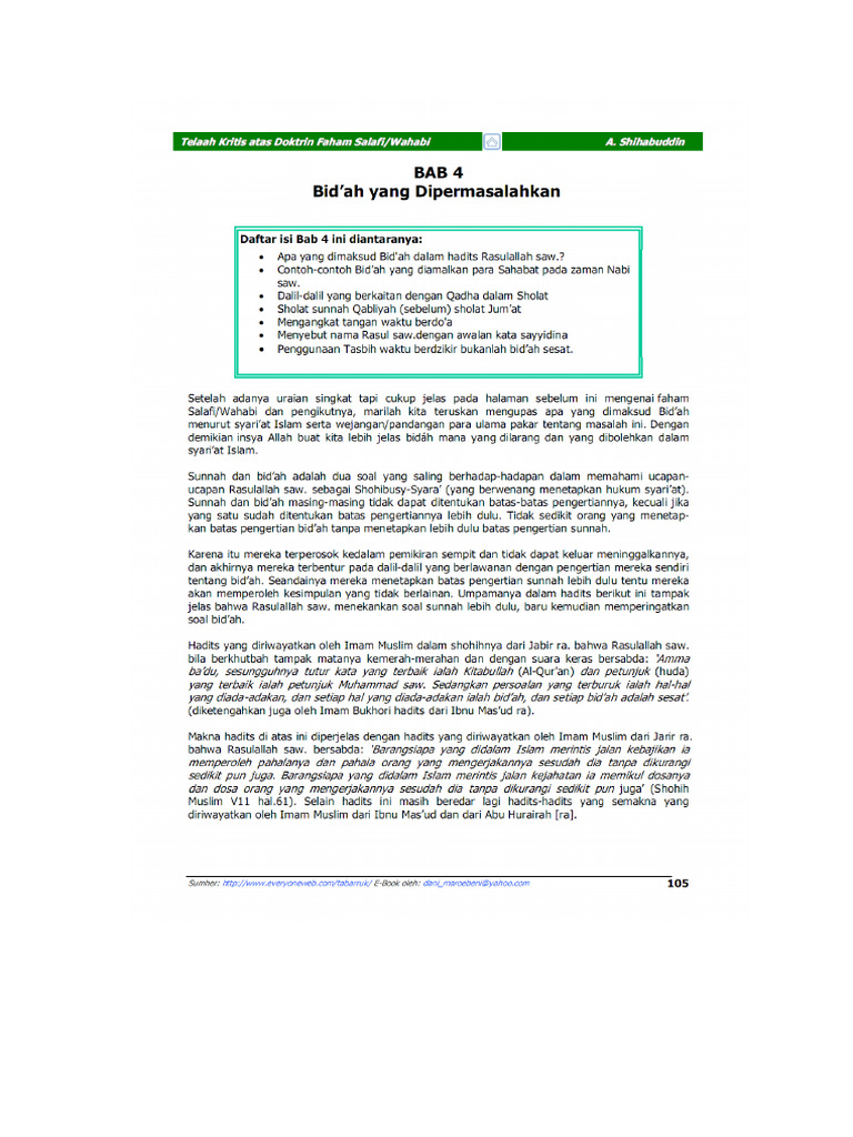Mafhum Bidah Yang Benar | PDF