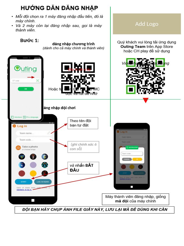 Huong Dan Team Dang Nhap App - Ban Moi Nhat (06.2022) | PDF
