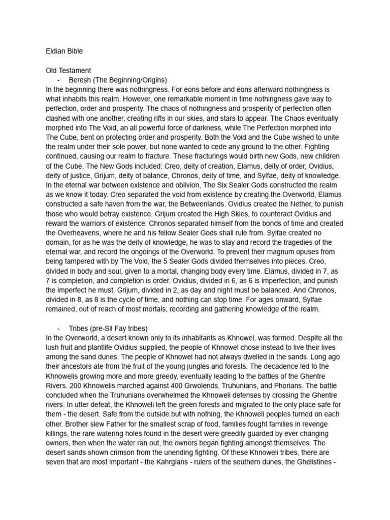 Eldian Bible: Origins and Tribes | PDF | Elijah | Sacrifice