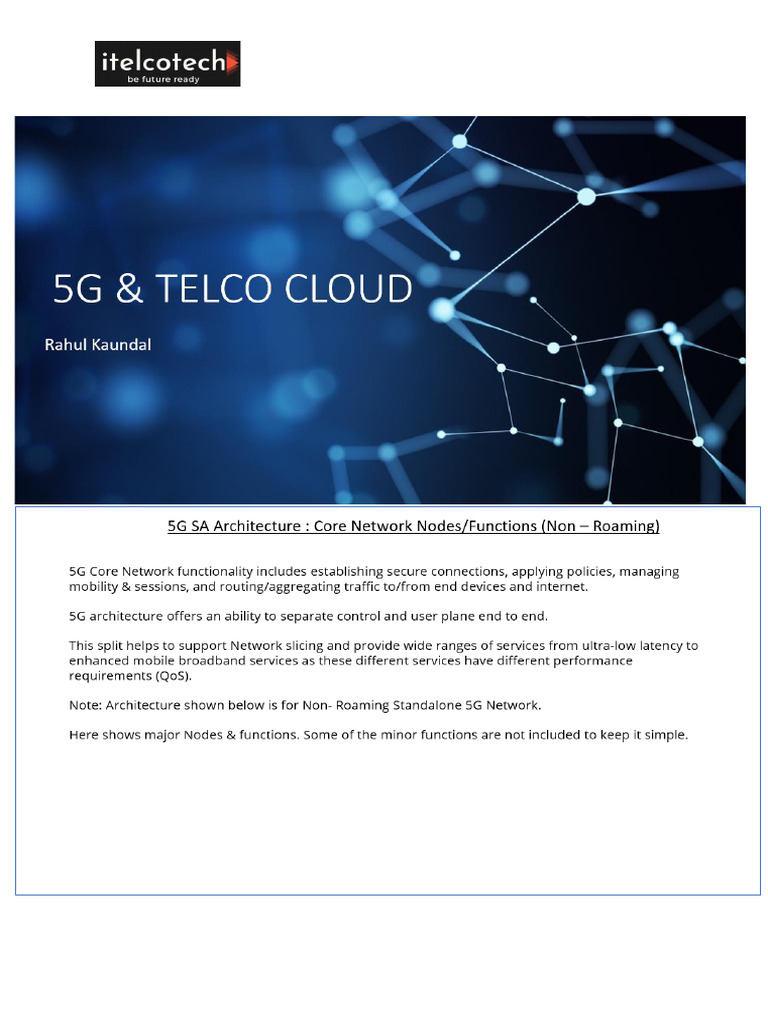 5G & Telco Cloud | PDF