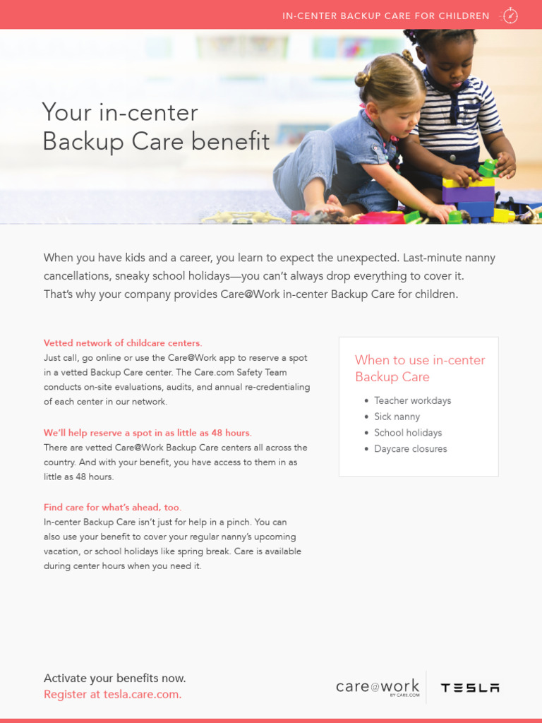 In-Center Child Backup Care FAQ | PDF | Child Care