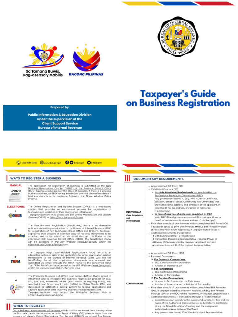 TP Guide On Business Registration | PDF