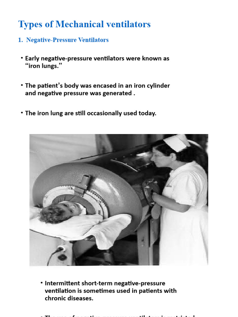 Types of Mechanical Ventilators | PDF | Lung | Breathing