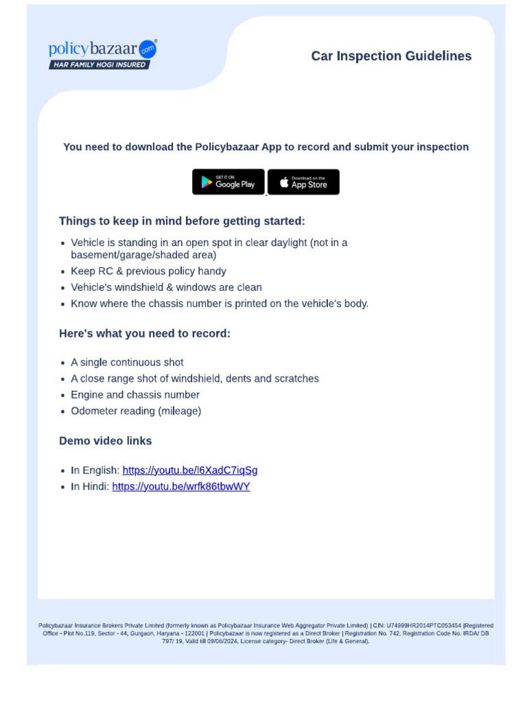 Inspection Guide Lines | PDF