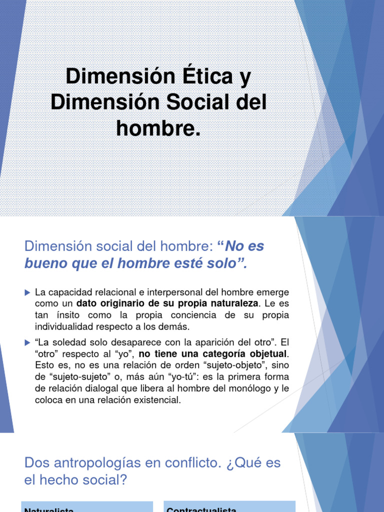 Dimensión Social y Ética - Síntesis. | PDF | Verdad | Conocimiento