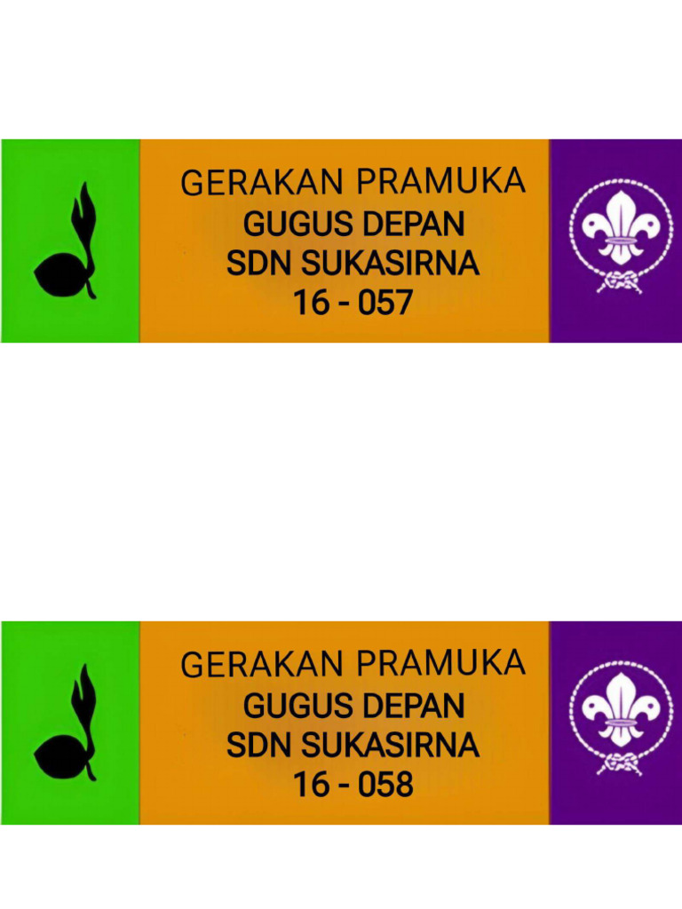 4.a. Papan Nama Gugus Depan - Siska Suminar | PDF