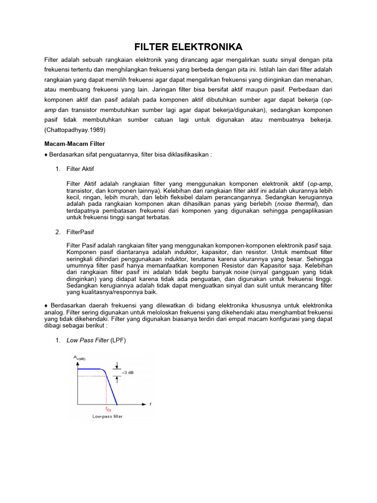Handout Filter | PDF