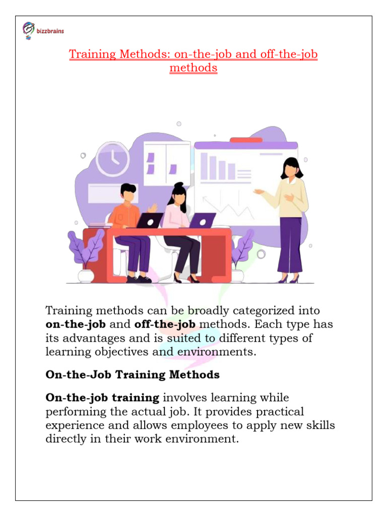Training Methods | PDF | Educational Technology | Mentorship