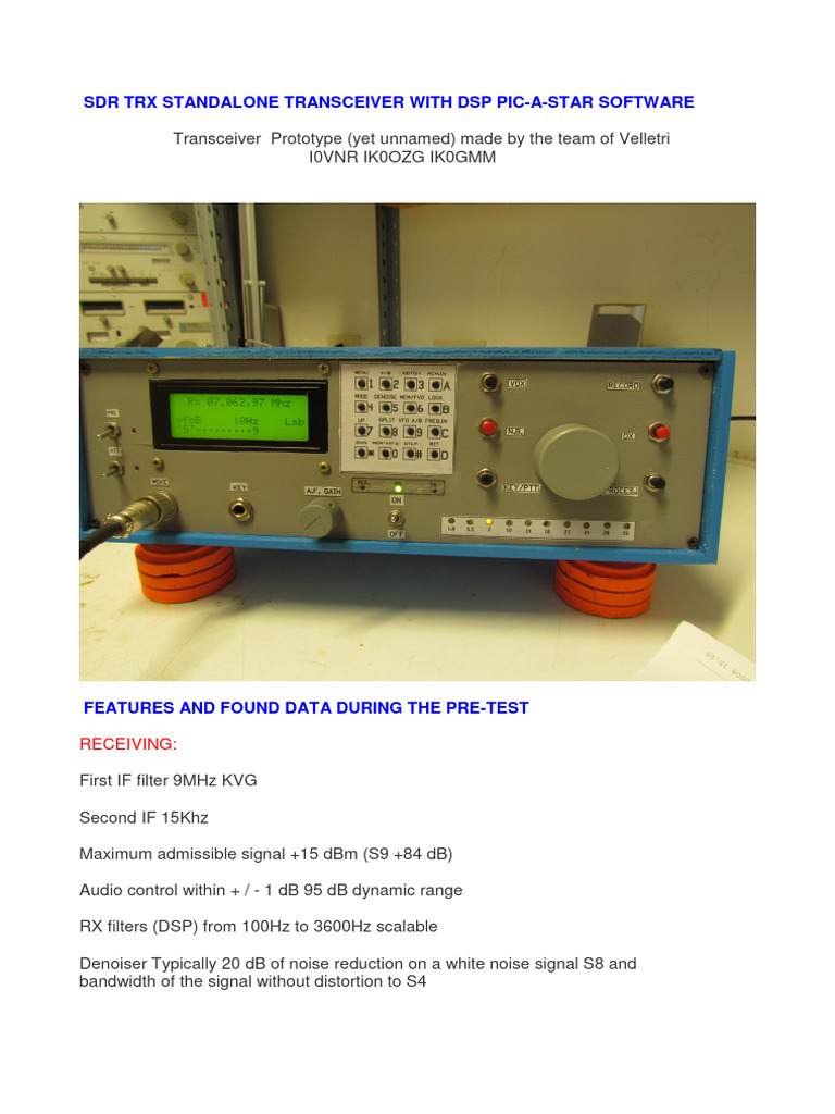 TRASCEIVER English | PDF | Amplifier | Telecommunications Engineering