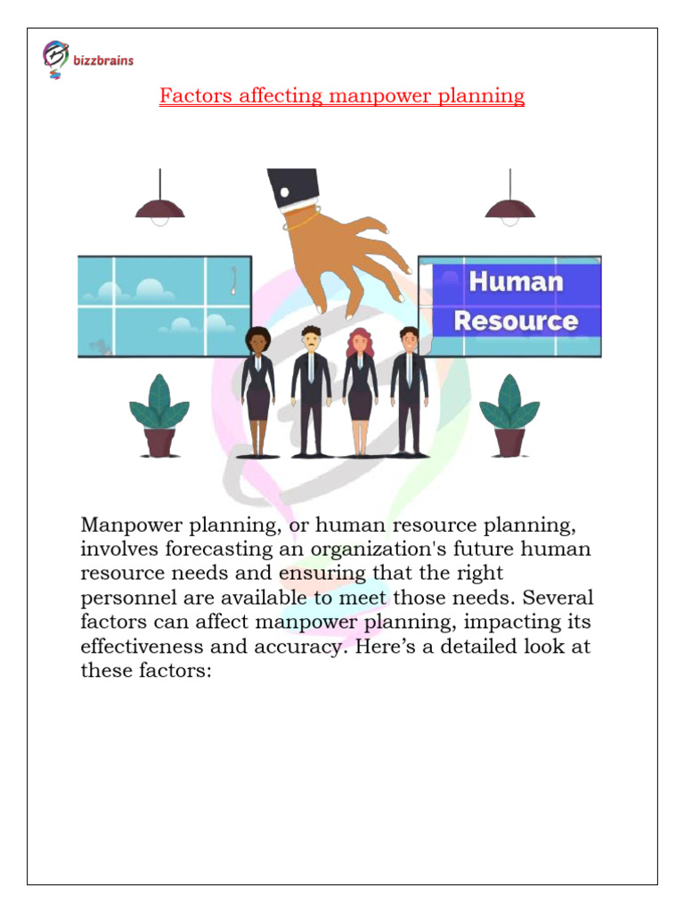 Factors Influencing Manpower Planning | PDF | Human Resources | Employment