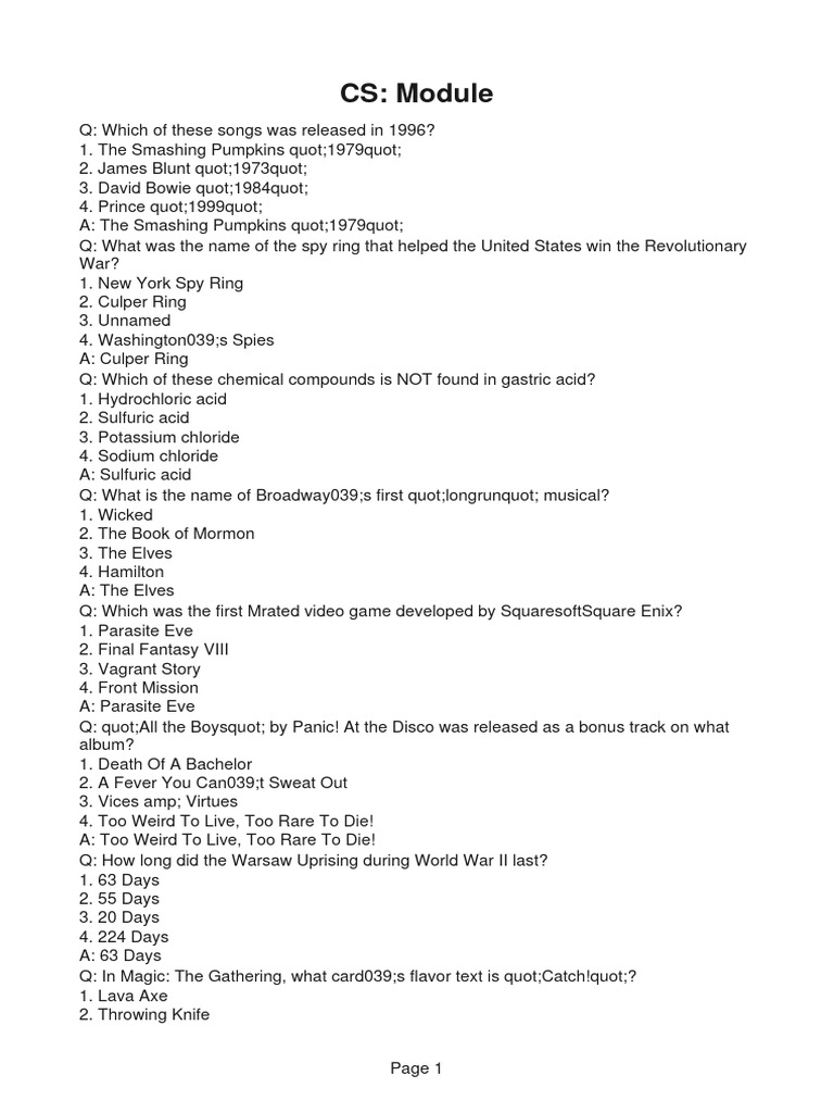 CS232 Infomation 2 | PDF | Chemical Compounds | Chemistry