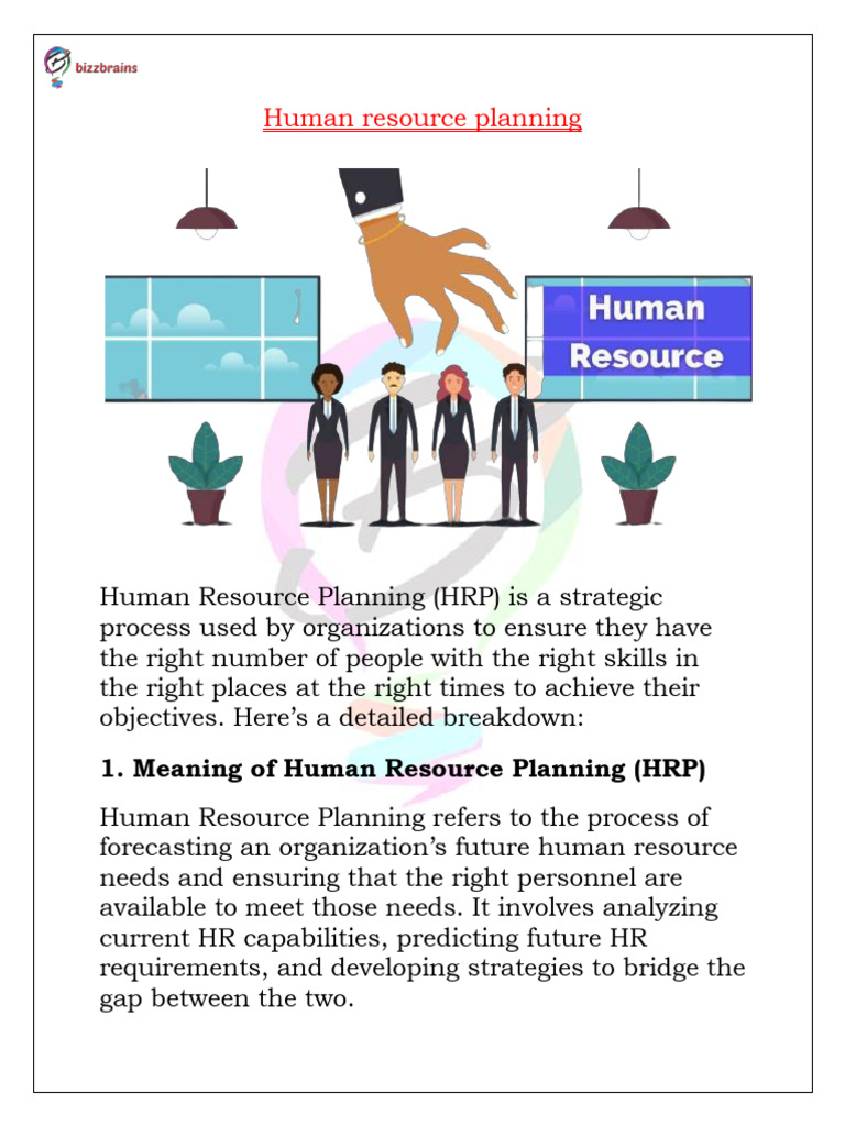 Human Resource Planning | PDF | Human Resources | Human Resource Management