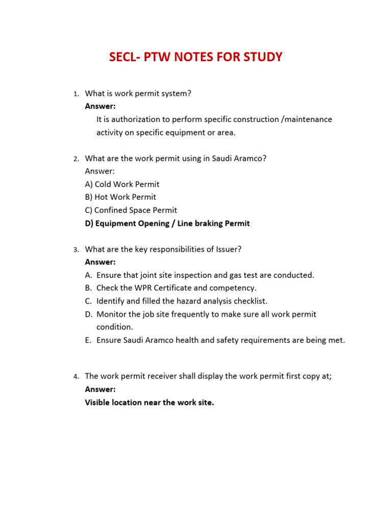 Work Permit Receiver Reviewer SECL | PDF | Safety | Occupational Safety And Health