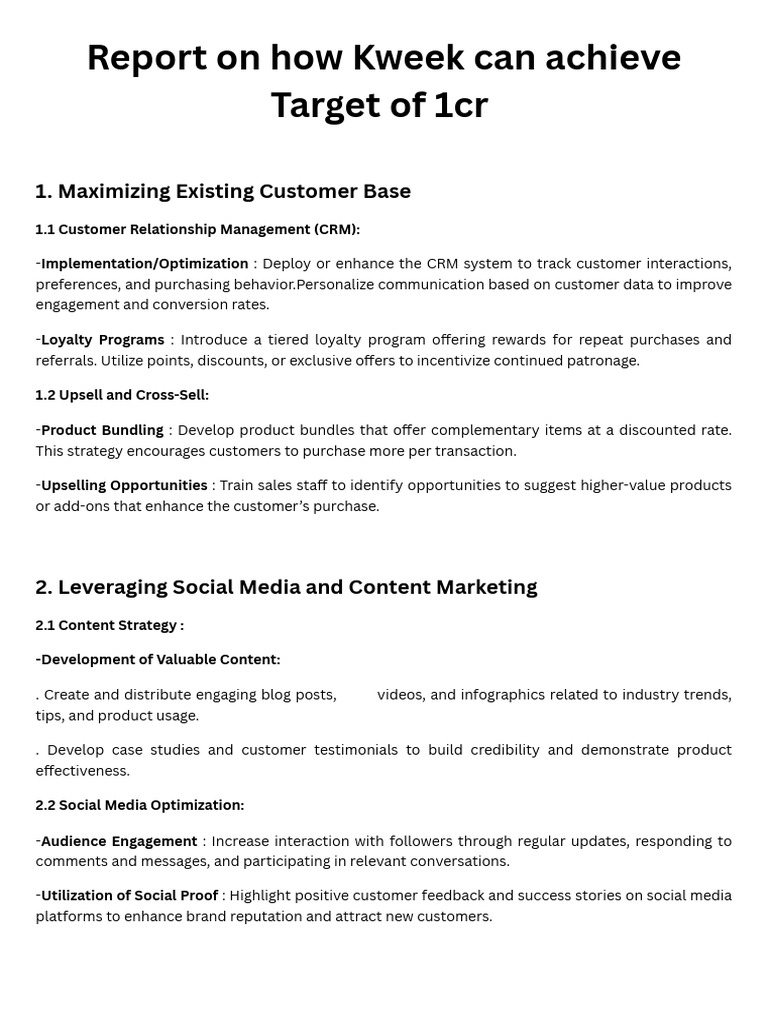 Kweek Report 1cr - 20240729 - 225123 - 0000 | PDF | Customer ...