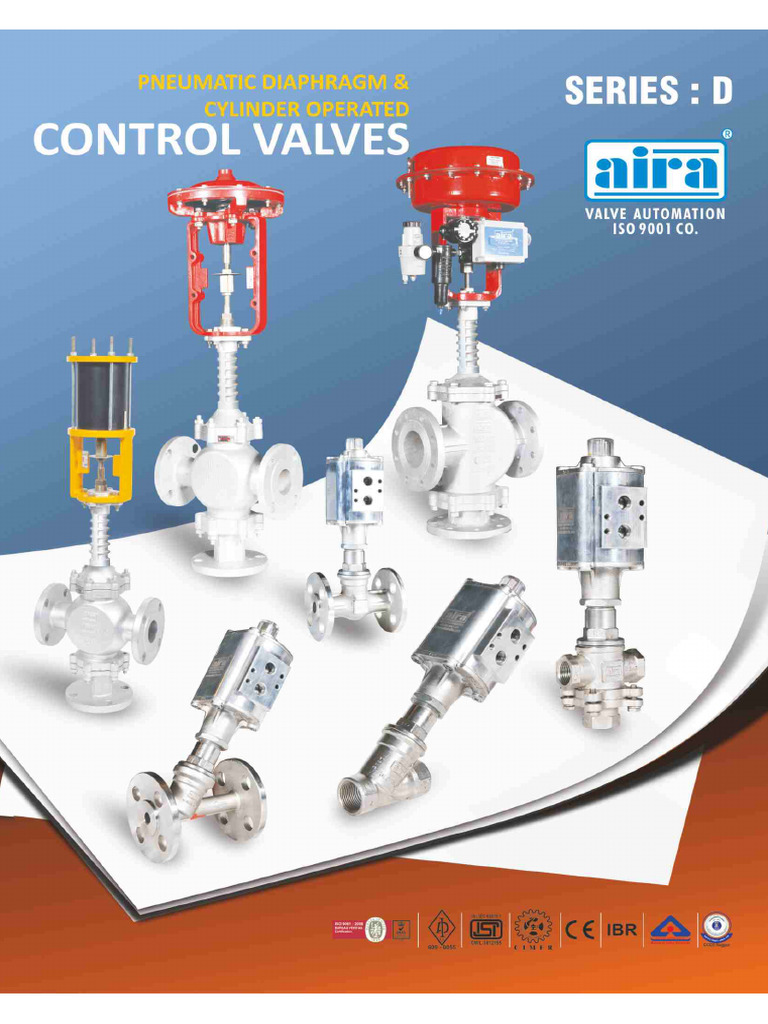 Aira Pneumatic Diaphragm and Cylinder Operated Control Valves 2015 | PDF