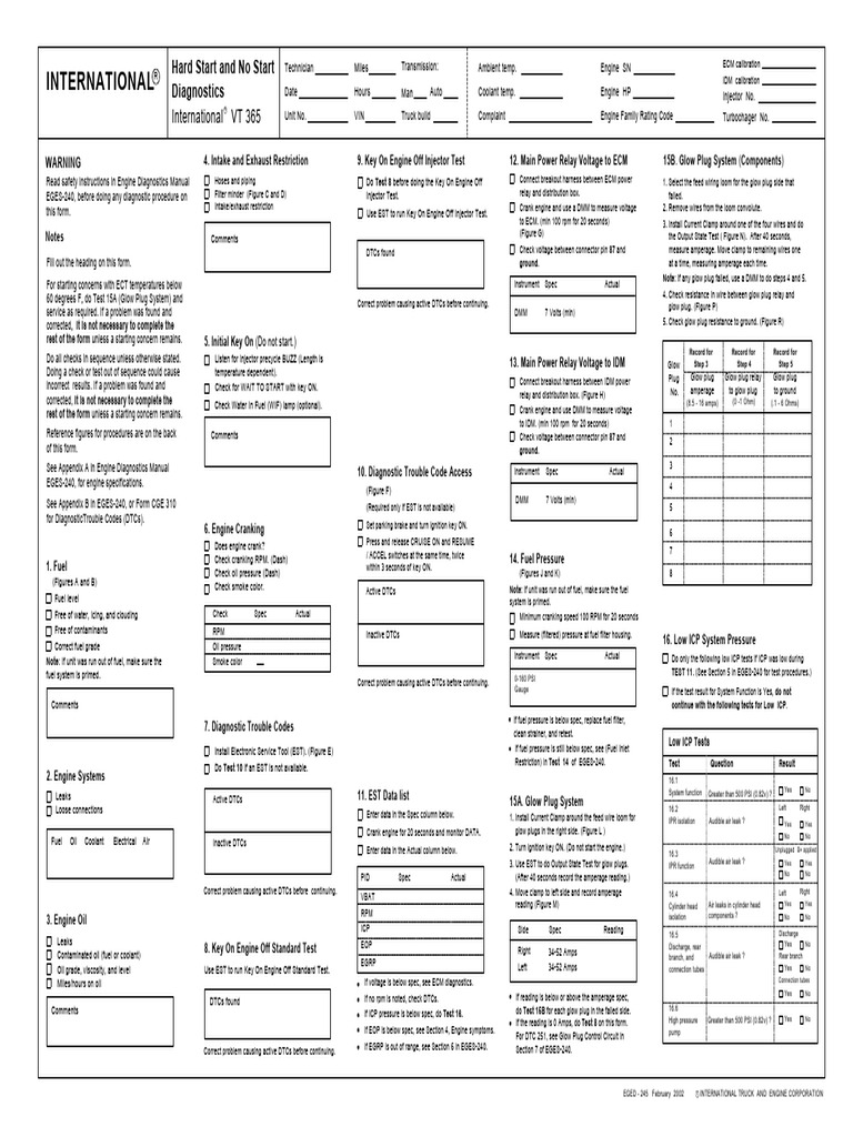 International VT 365 | PDF | Electrical Connector | Relay