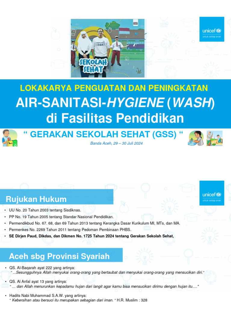 GSS-5 - Penguatan WASH - Di Fasilitas Pendidikan ACEH | PDF