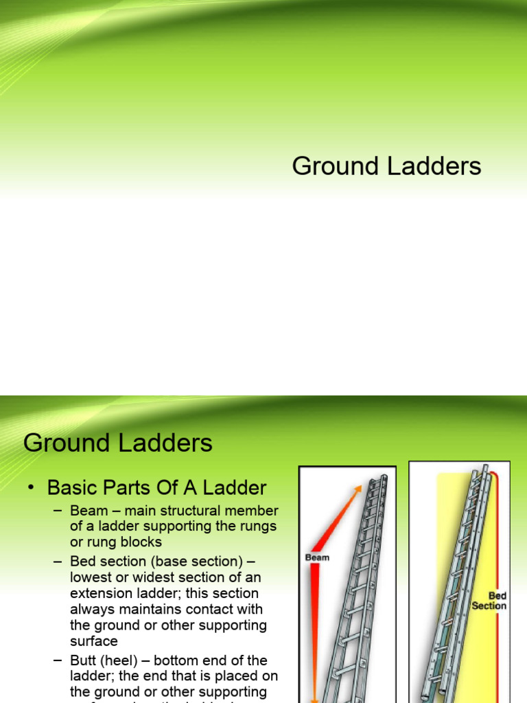 Ground Ladders Lecture | PDF | Ladder