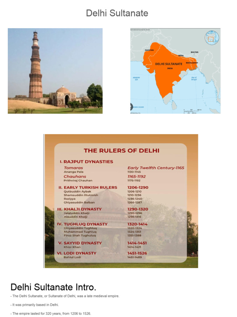 Delhi Sultanate | PDF