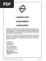 NABL Internal Audit Check List | PDF | Verification And Validation | Audit