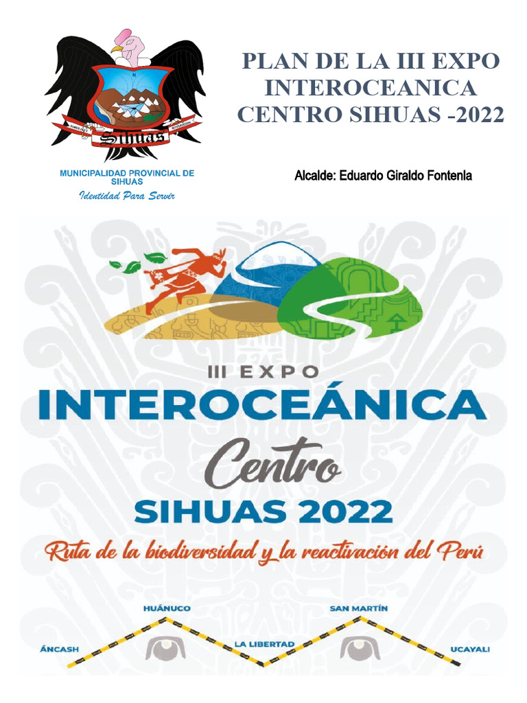 Plan Interoceanica 2022 - SIHUAS | PDF | Turismo | Perú