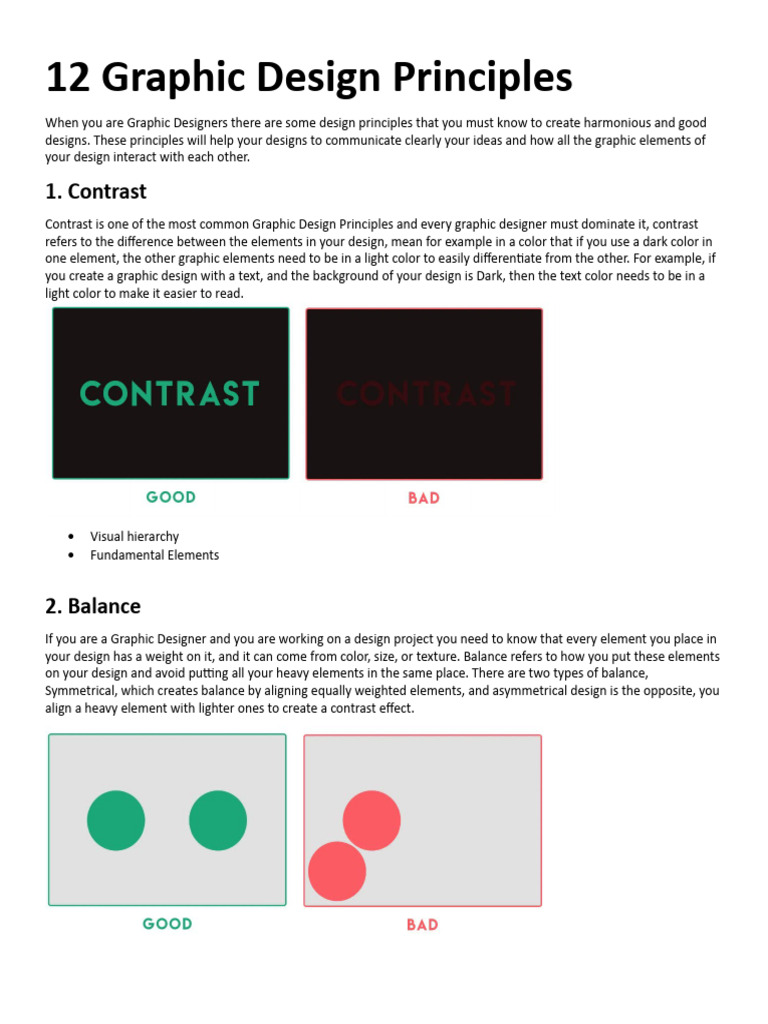 12 Principles of Graphic Design | PDF | Graphic Design | Brand