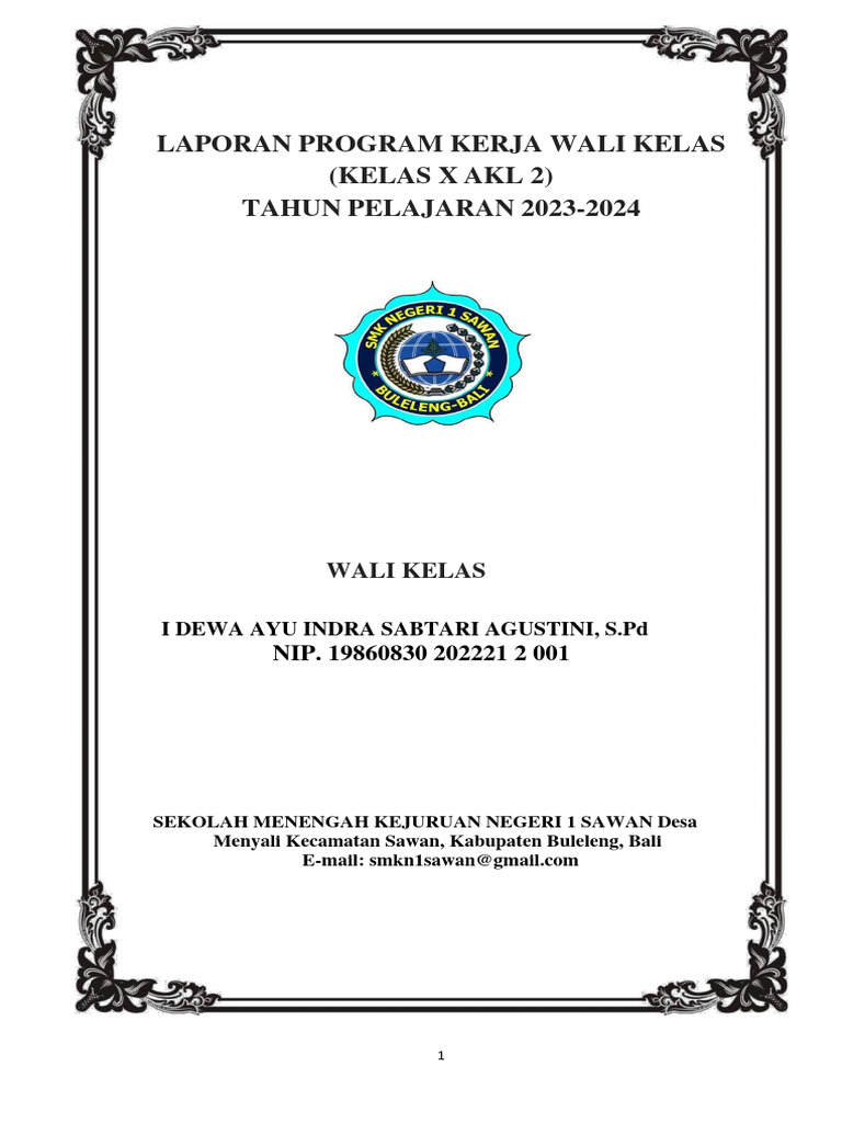 Laporan Wali Kelas | PDF | Karier & Perkembangan