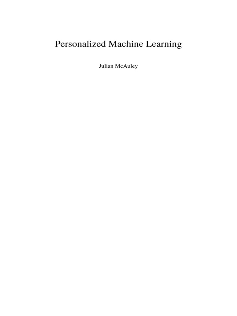 PML Book | PDF | Machine Learning | Regression Analysis
