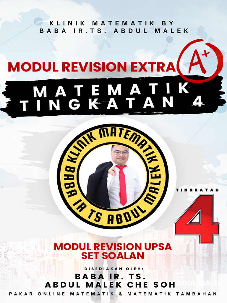 Modul Matematik Tingkatan 4 UPSA | PDF