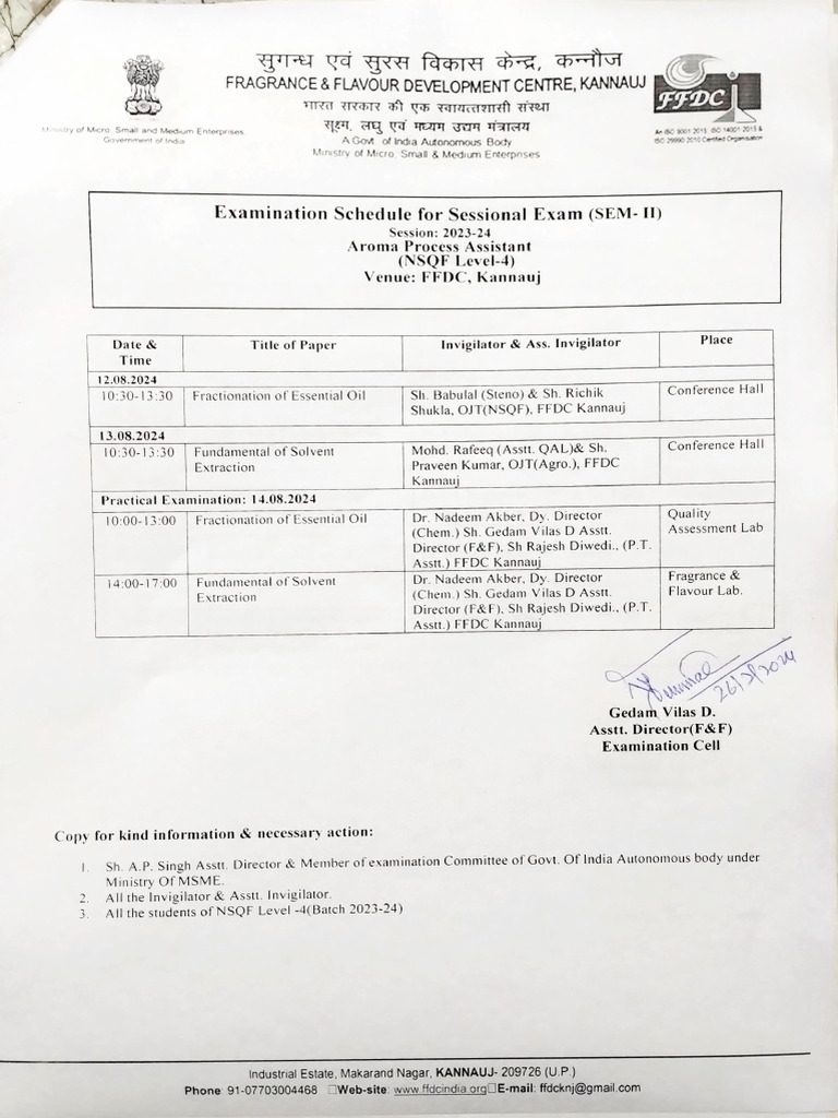Sessional Exam of 2nd Semester, Batch 2023-24 | PDF