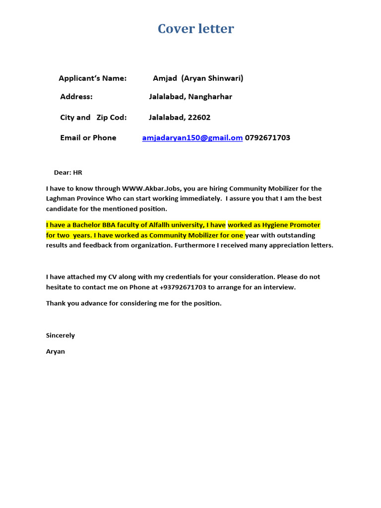 Amjad CV For Te Position of H Promotor ACTED and OCHR | PDF | Computing