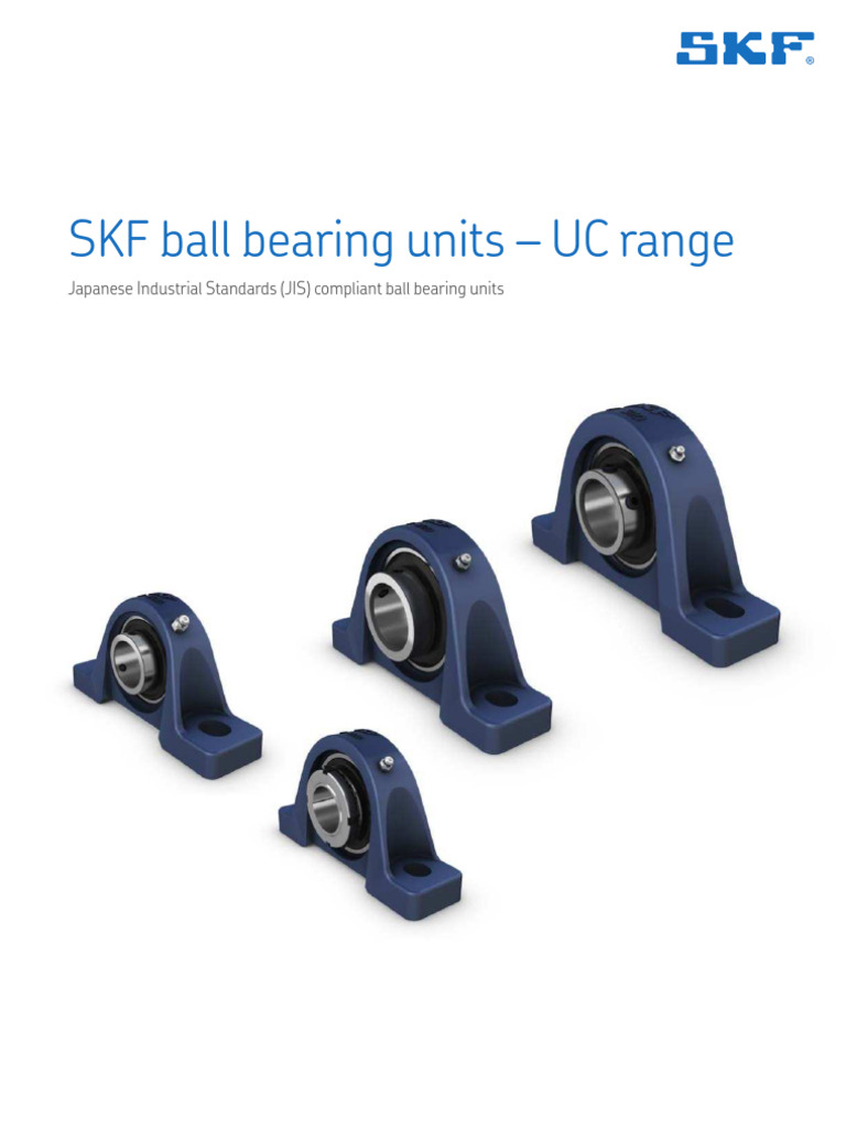 SKF UC Range | PDF | Bearing (Mechanical) | Mechanical Engineering