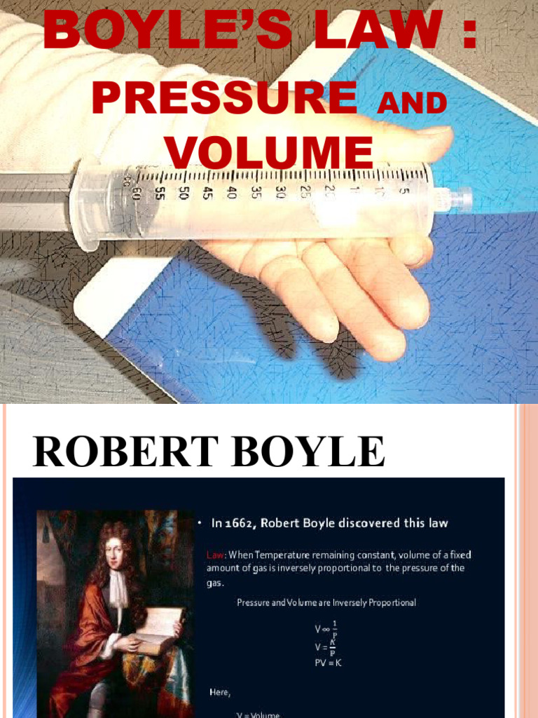 Boyles Law | PDF | Atmospheric Pressure | Physical Quantities