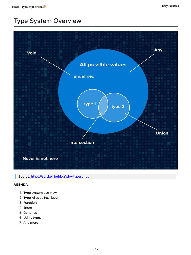 Ts 03 01 Type System Overview Pdf