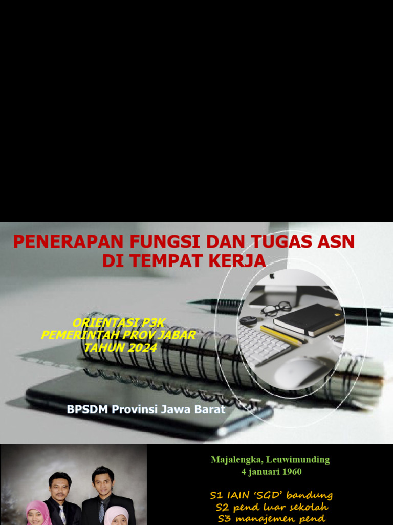 P3K Penerapan Fungsi Dan Tugas ASN Di Tempat Kerja P3K Prov Jabar ...