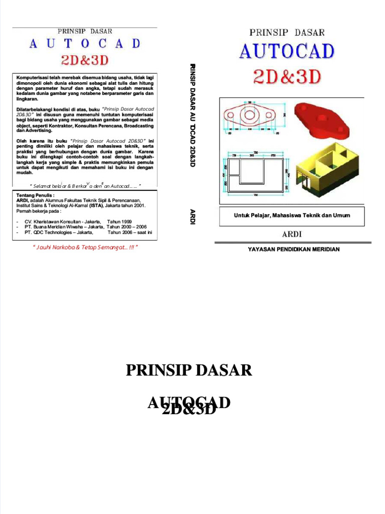 PDF Prinsip Dasar Autocad 2d Amp 3d PDF Compress | PDF