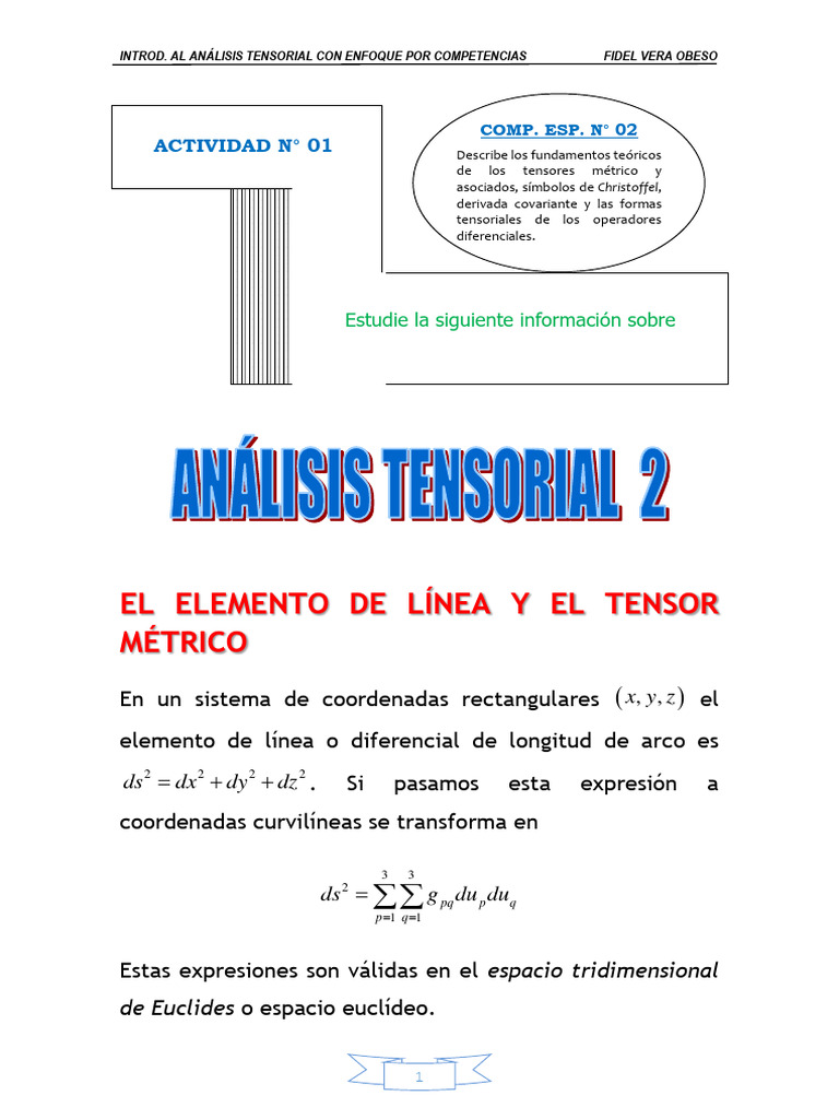 Análisis Tensorial 2 | PDF | Tensor | Álgebra