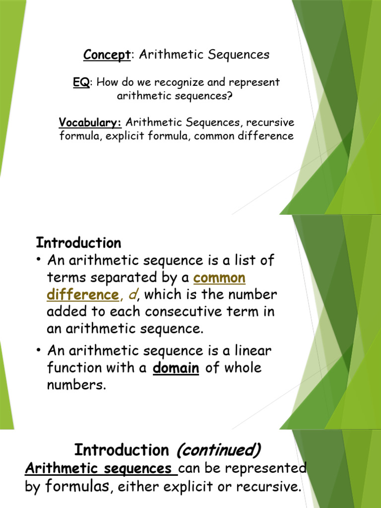 Arithmetic Sequences and Series | PDF | Sequence | Function (Mathematics)
