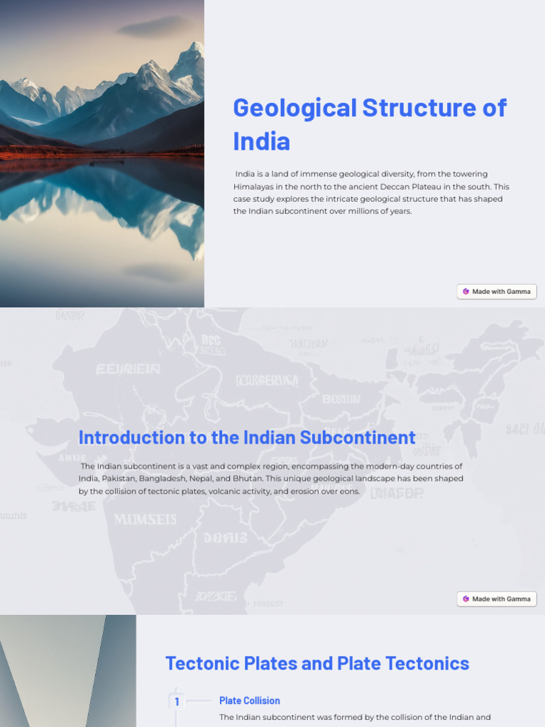 Geological Structure of India | PDF | Himalayas | Geology