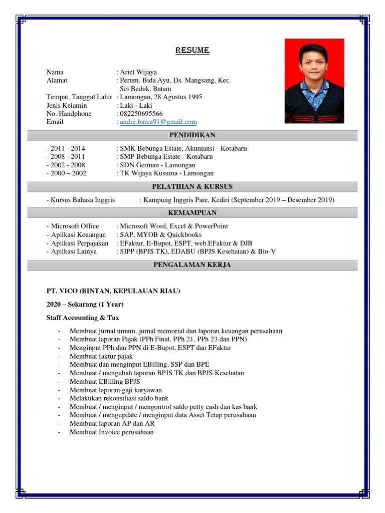 Resume Ariel Wijaya | PDF