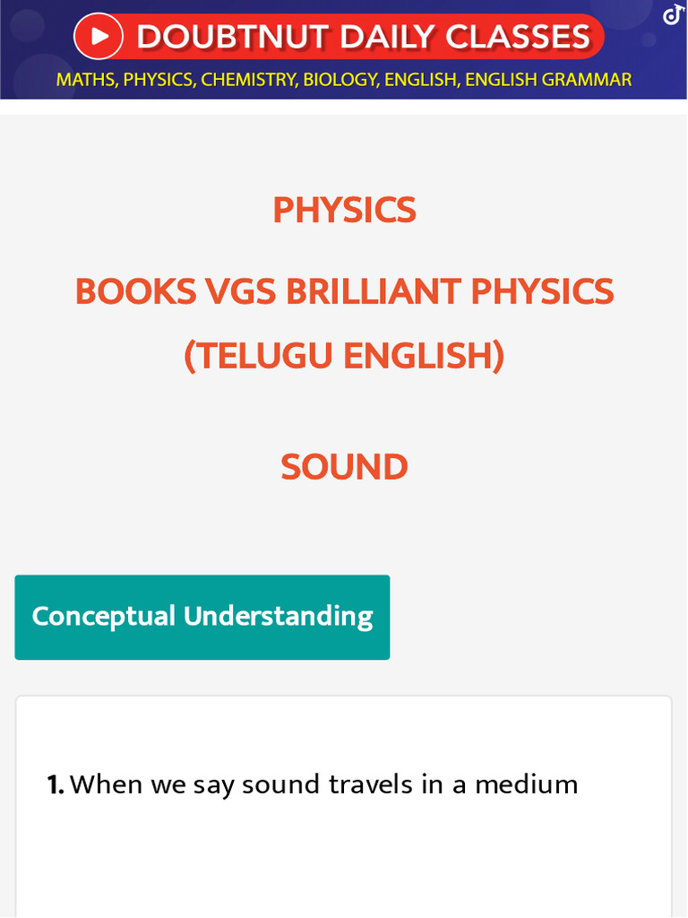 Books Doubtnut Question Bank | PDF | Sound | Wavelength