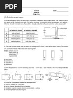 Grade 7 Physics Worksheet Unit9 Magnetism-2024-2025 | PDF | Magnetism ...